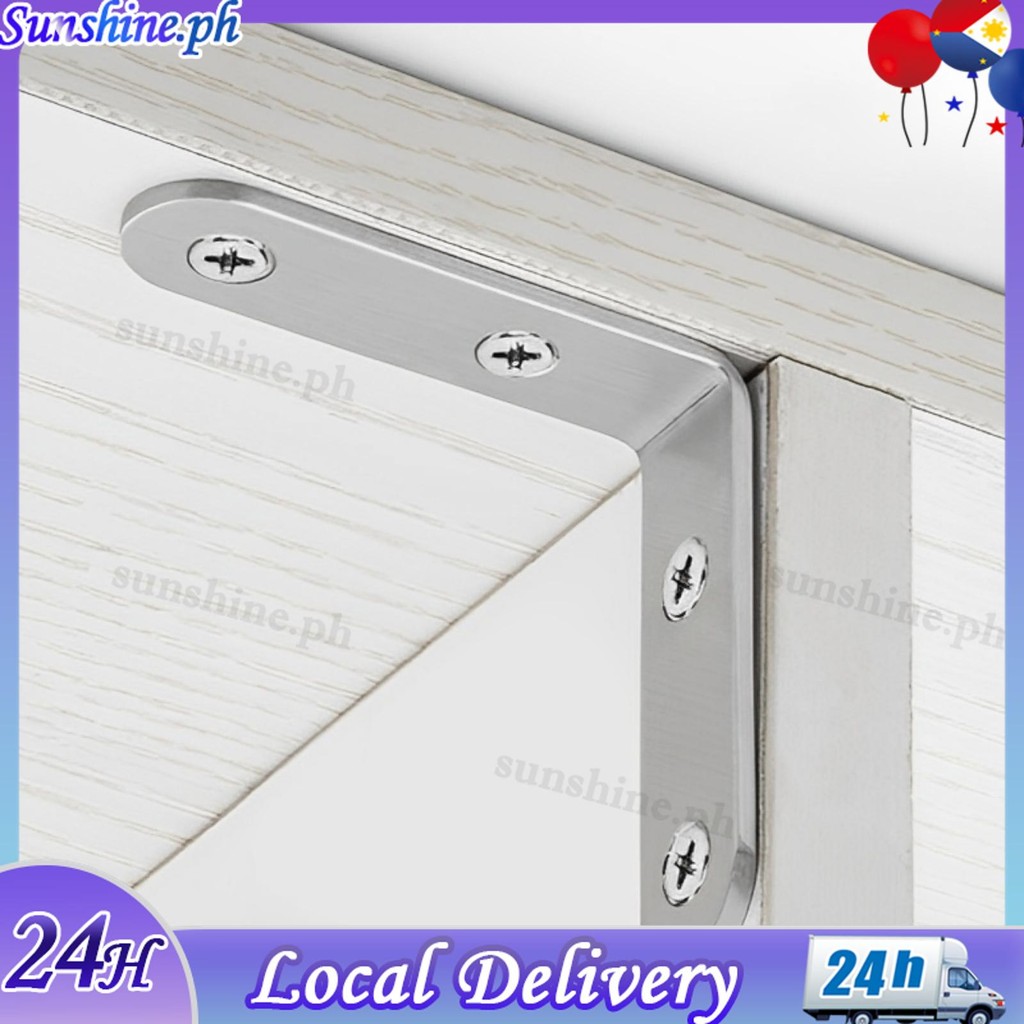 60 Pcs Stainless Steel L Bracket for Wood 90 Degree Corner Brace with ...