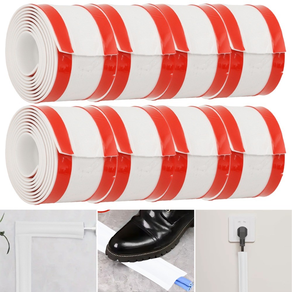 100cm Cuttable Soft PVC Floor Hidden Wiring Fixing Sticker Self ...