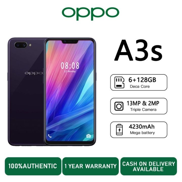 OPPO A3s 6GB+128GB Mobile Phone 6.2-Inch Smartphone secondhand 99 new ...