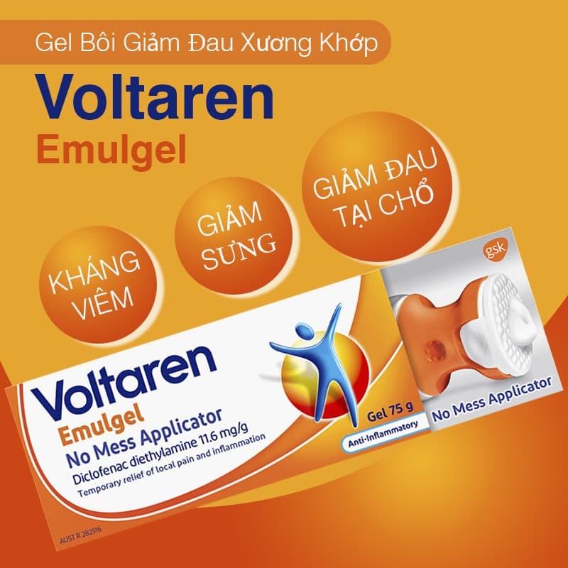 Voltaren Emulgel cream to relieve pain caused by injuries or rheumatism ...