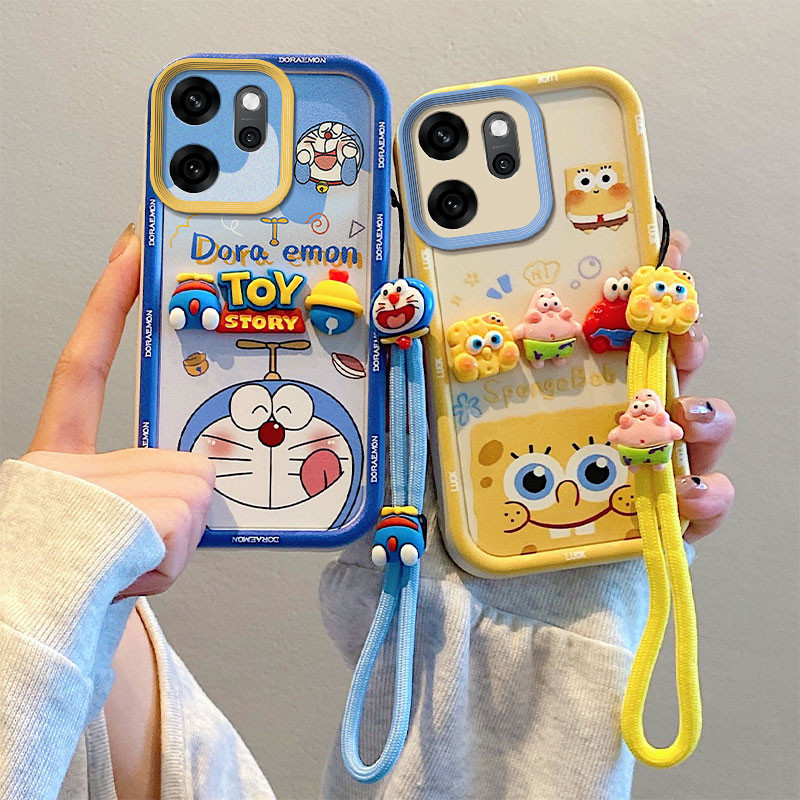 Girls Cartoon Doraemon Kuromi Briquette SpongeBob Puppy Dog 3D Doll ...