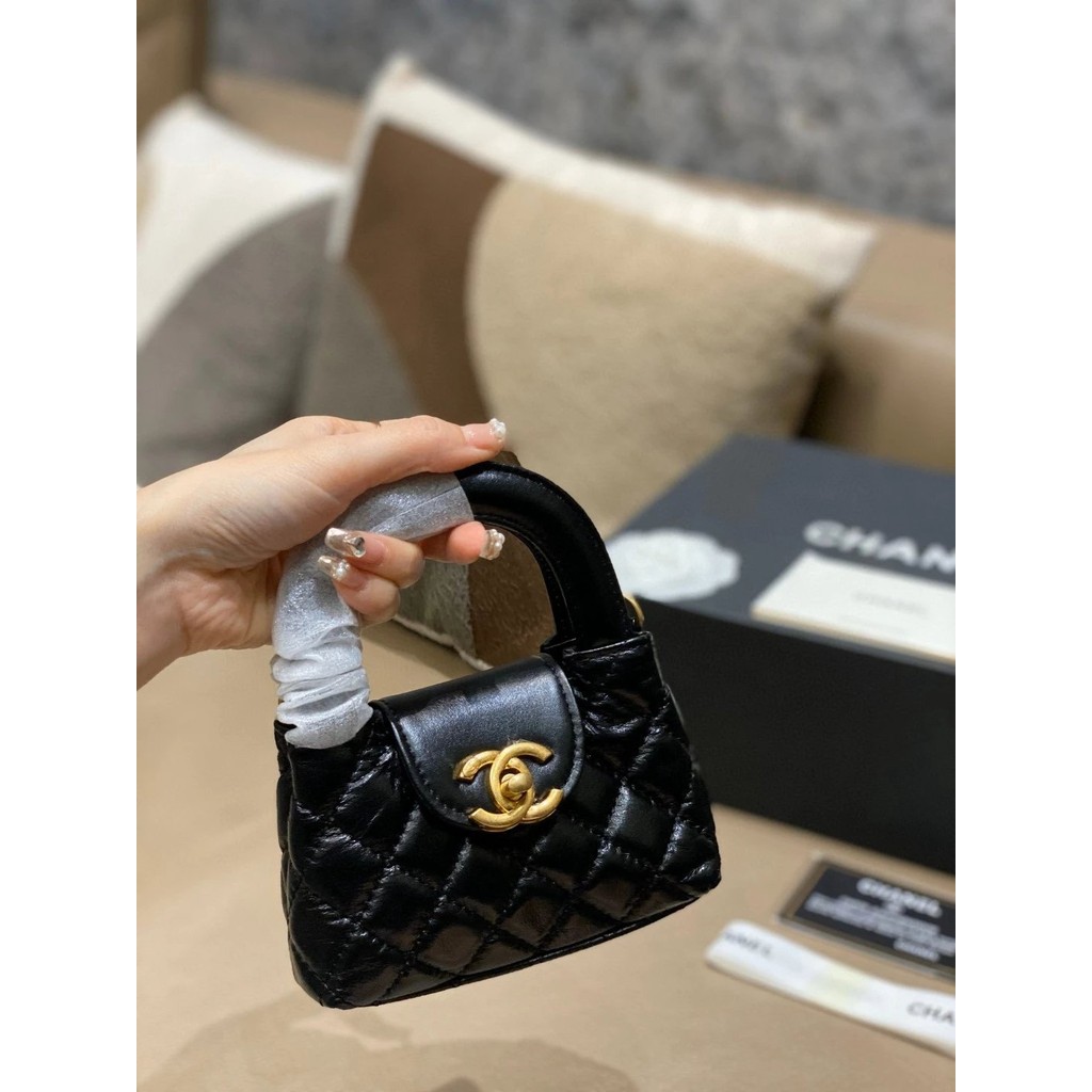 Chanel New Style 23k Mini kelly Handle Bag Shoulder Crossbody Handbag ...