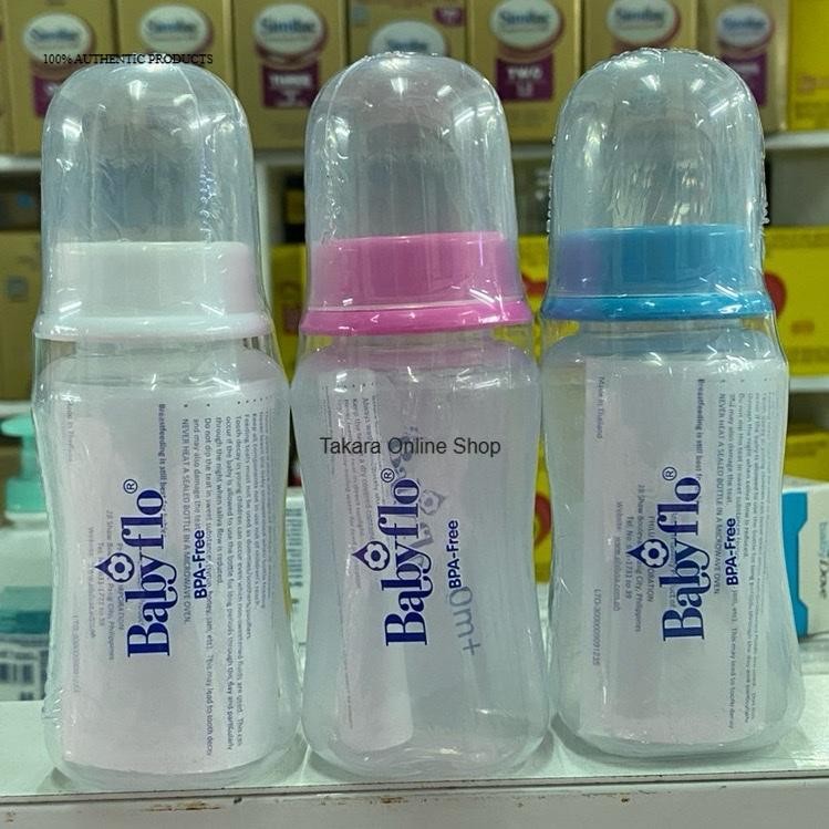 Babyflo Baby Bottle Plain 4oz/9oz Bpa-Free (White-Pink-Blue) | Shopee ...