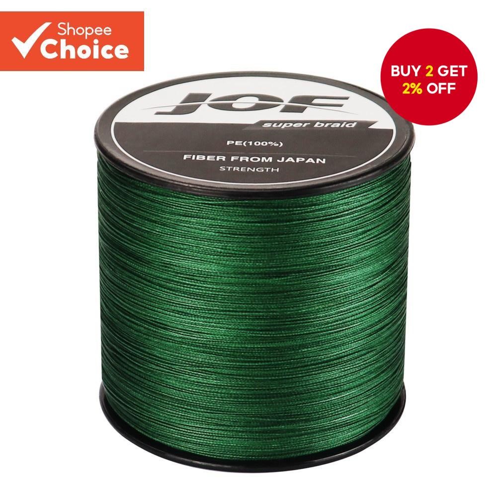 Jof Braid 4 300m 500m 1000m Original Color Green 4 Braided Fishing Line ...