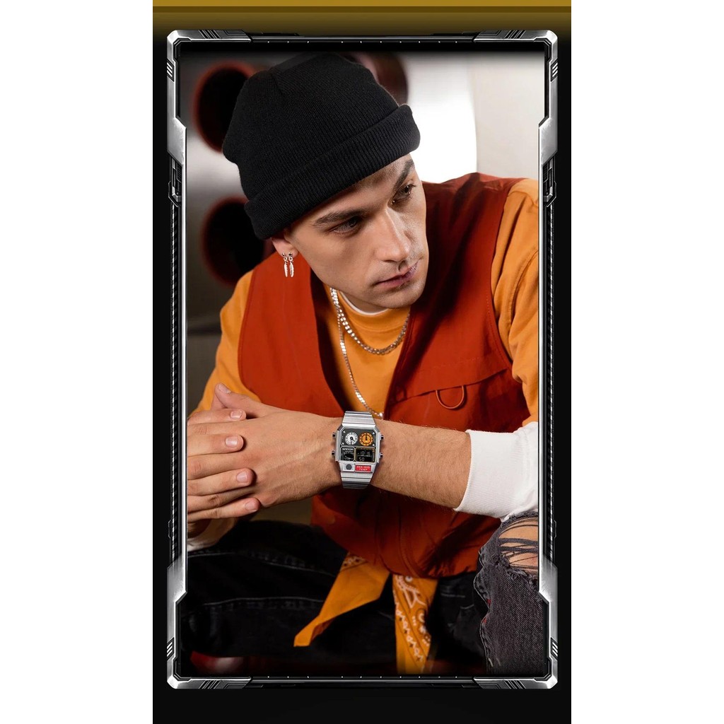 SANDA 3192 Electronic Square Men's Youth Casual Multi-function ...