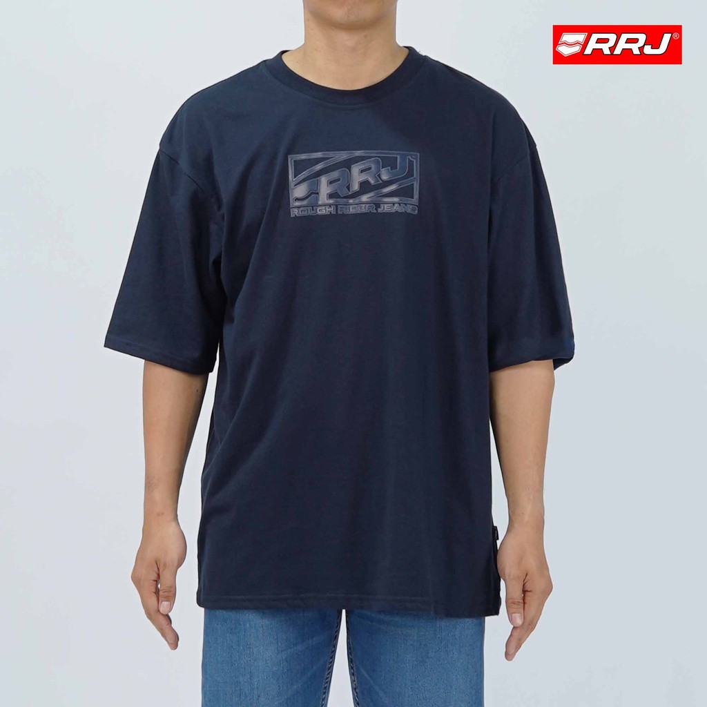 RRJ Men's Basic Tees Oversized Fitting 178655-U (Navy) | Shopee Philippines
