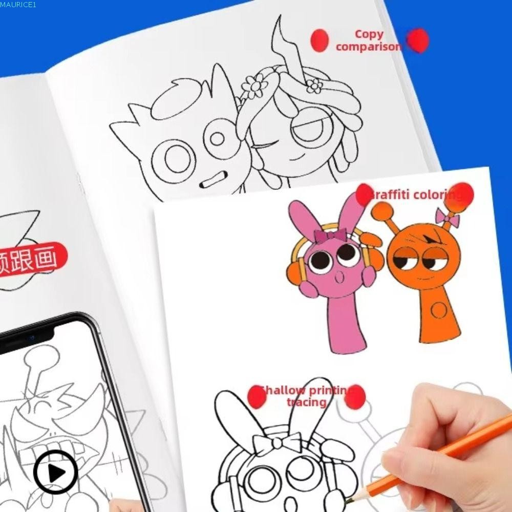 MAURICE1 Sprunki Cartoon Coloring Book, Sprunki Incredibox Stick ...