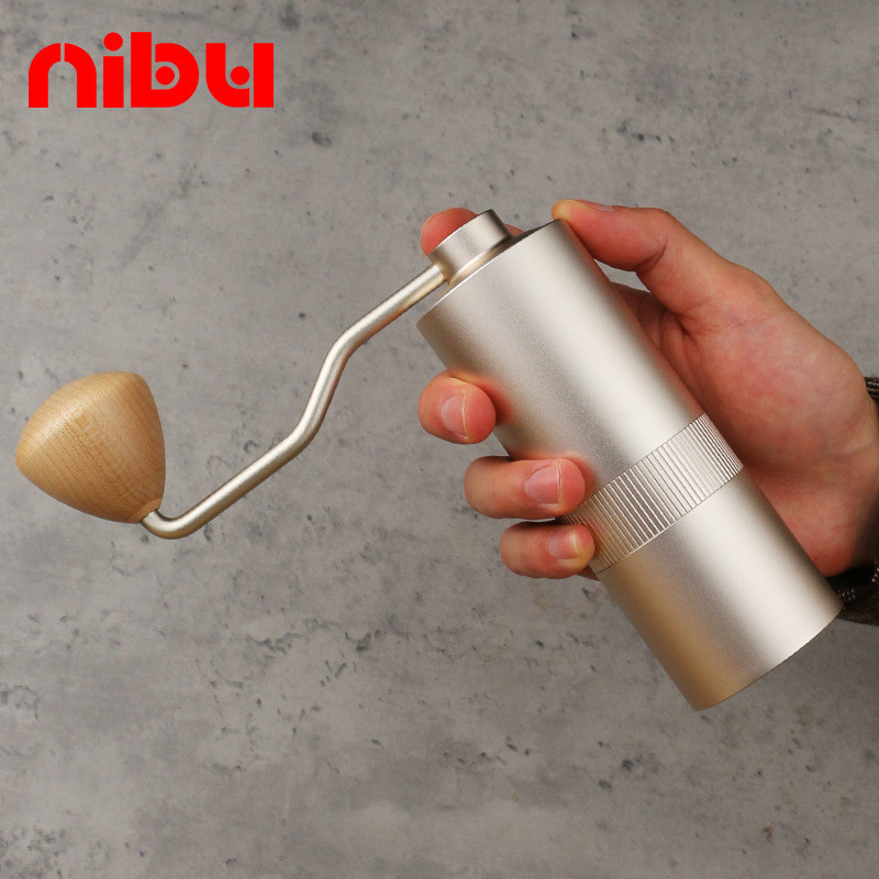 Nibu Hand Crank Coffee Grinder Hand Brew Coffee Bean Grinder Portable ...