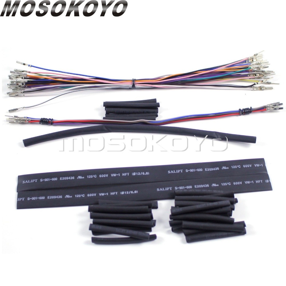 MO 14"-16" Motorcycle H Andlebar Extension Cable Bar Harness Extender ...