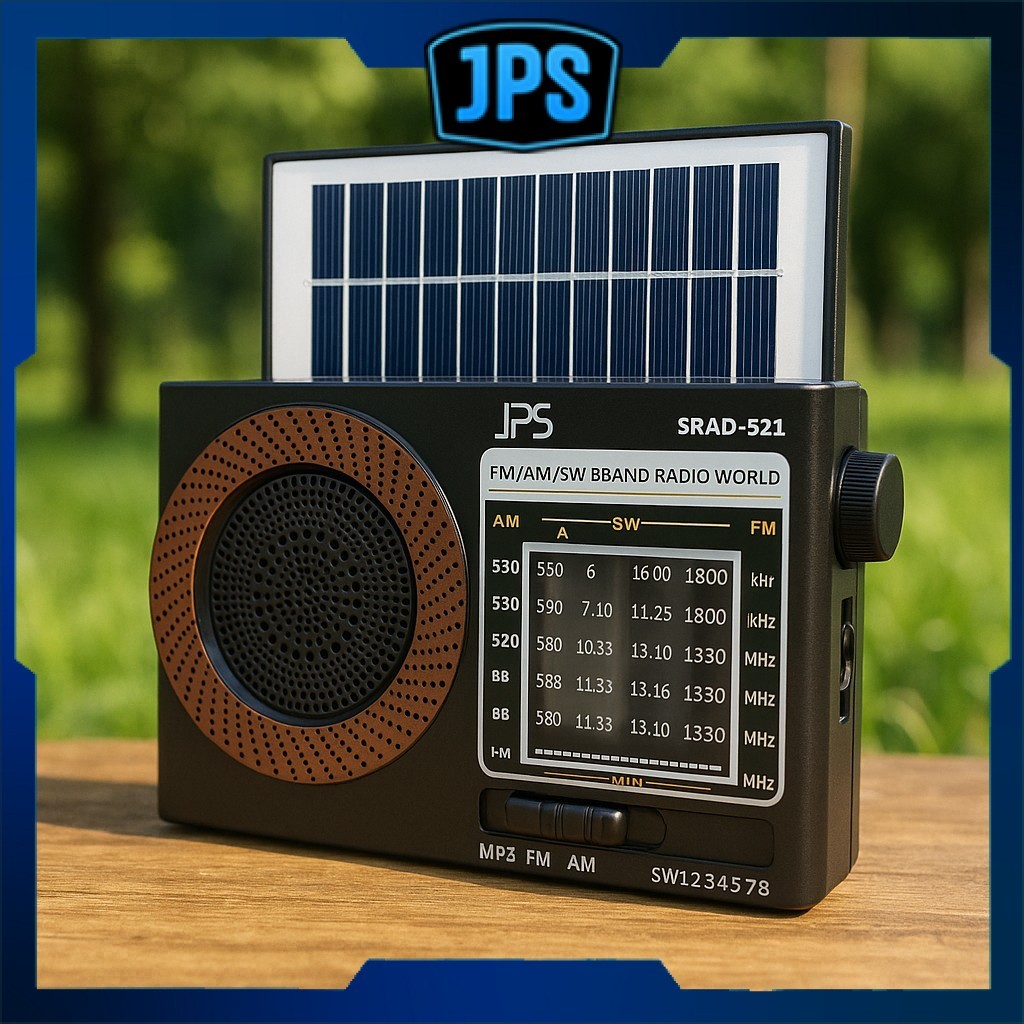 JPS Solar Radio FM AM MP3 BLUETOOTH with LED light | Shopee Philippines