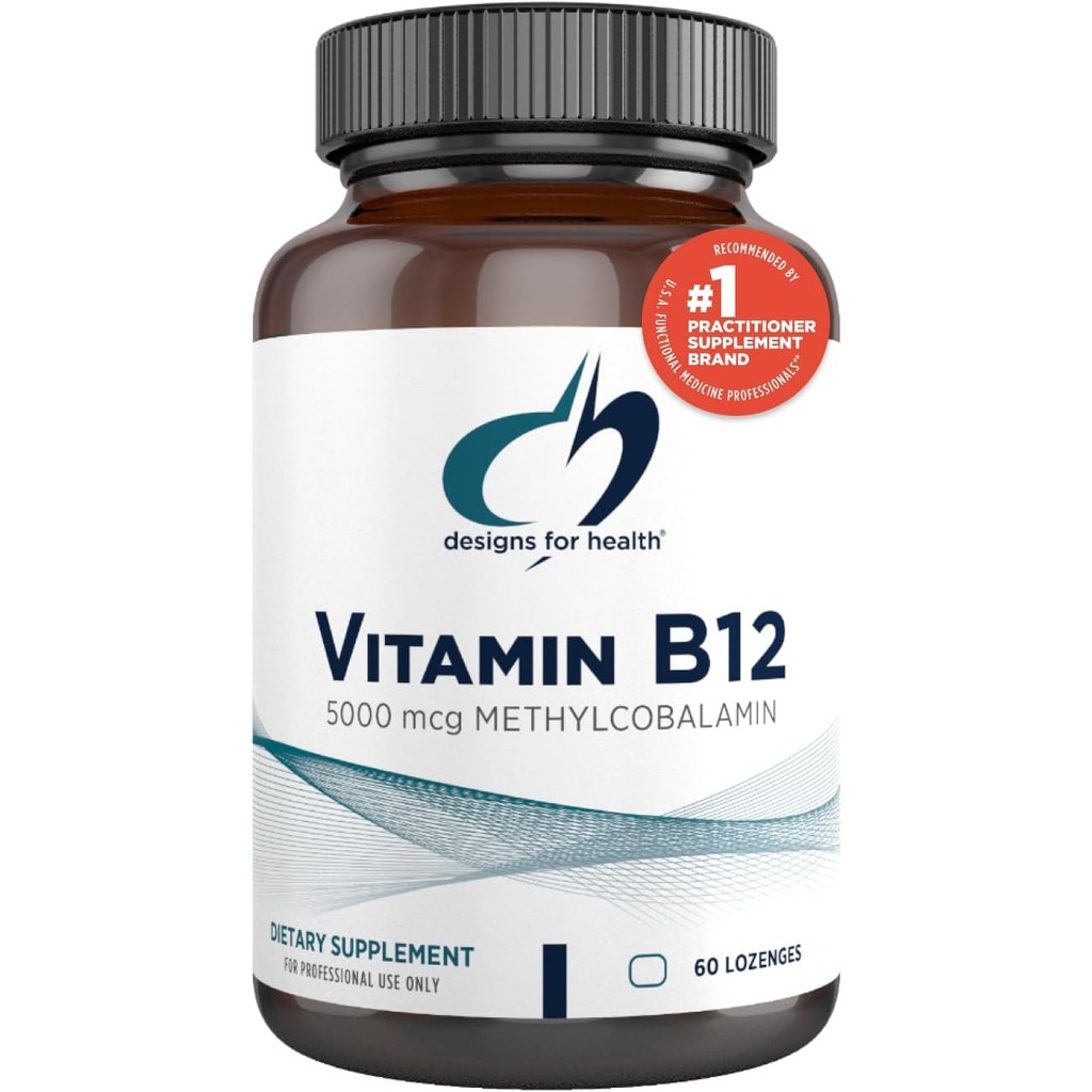 Designs for Health Vitamin B12 Lozenges - B12 Vitamins 5000 mcg ...