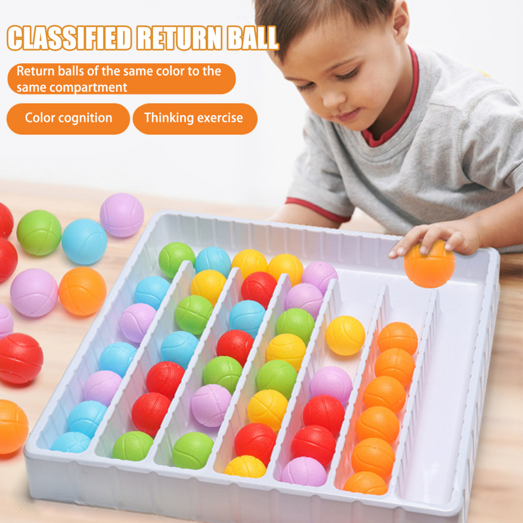 Plastic Color Ball Educational Ball Toy Colorful Ball Sorting Game for ...