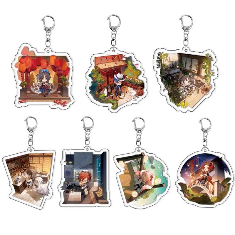 Key Chain, Standee, Glass Painting Model Shake Anime Wuthering Waves ...