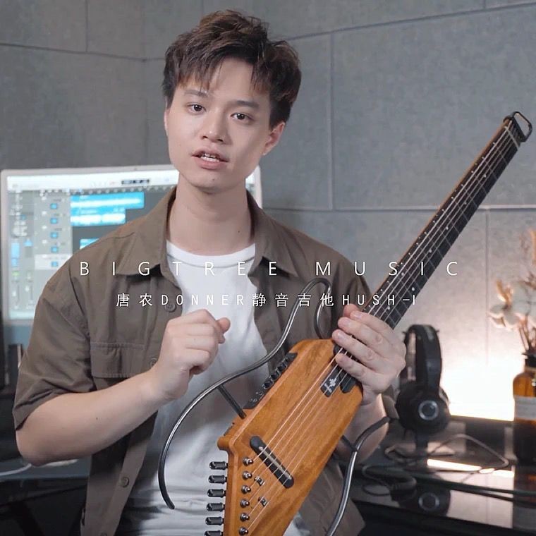 Downong Silent Headless Silent Electric Case Guitar HUSH-1 Detachable ...