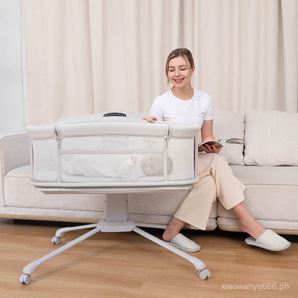 Electric Baby rocking bed baby crib for newborn baby side bed ...