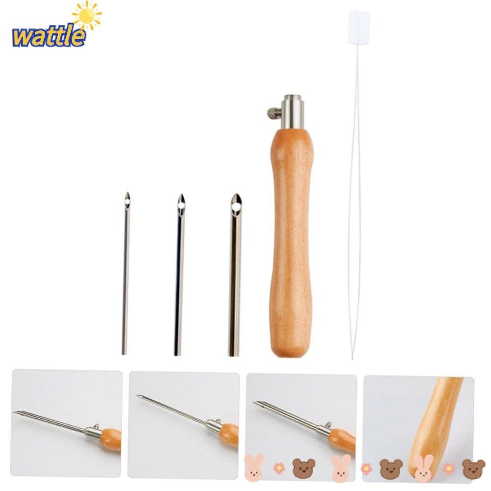 WATTLE Embroidery Stitch Pen, Wooden Handle Stitchwork Needle Knitting ...