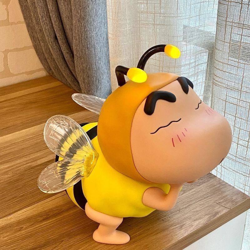 9cm Cute Bee Shin-chan Cartoon Figure Novelty Home Decor Toy for Fans ...