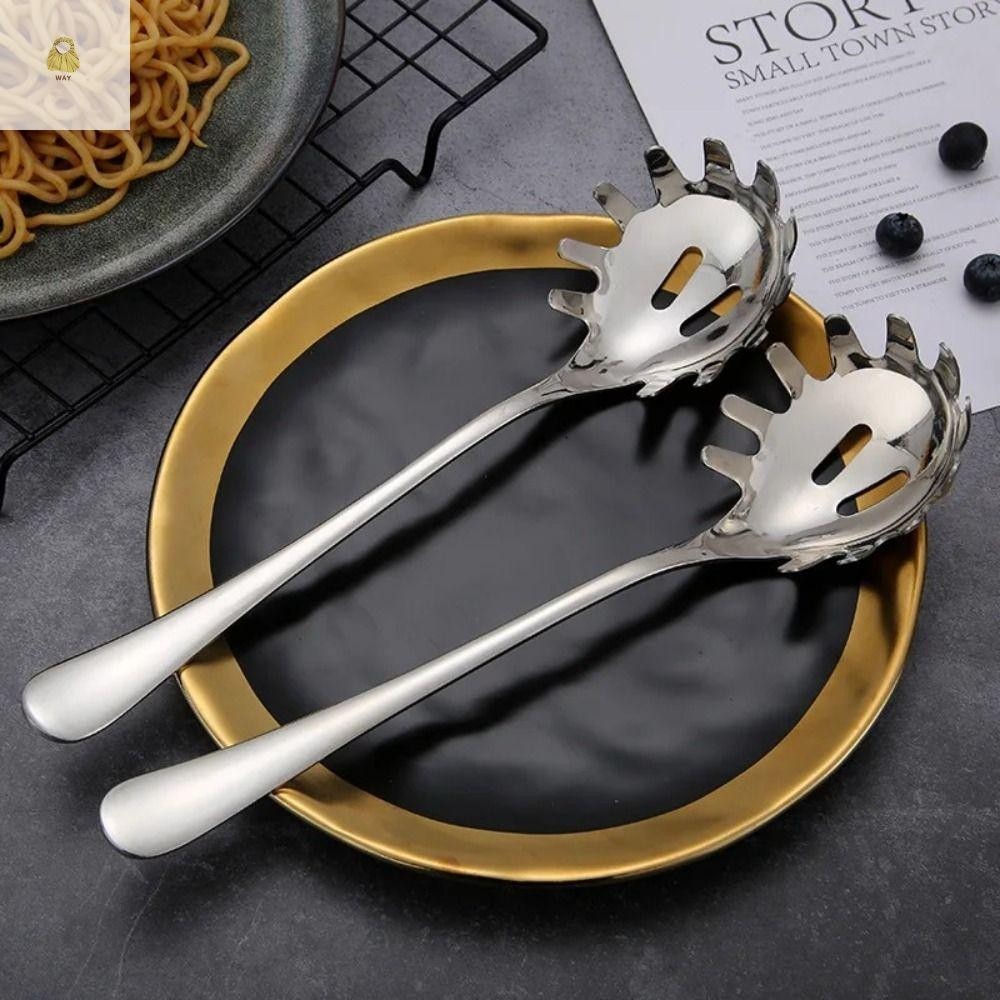 WAY Pasta Scoop, Stainless Steel Multifunctional Noodle Strainer ...