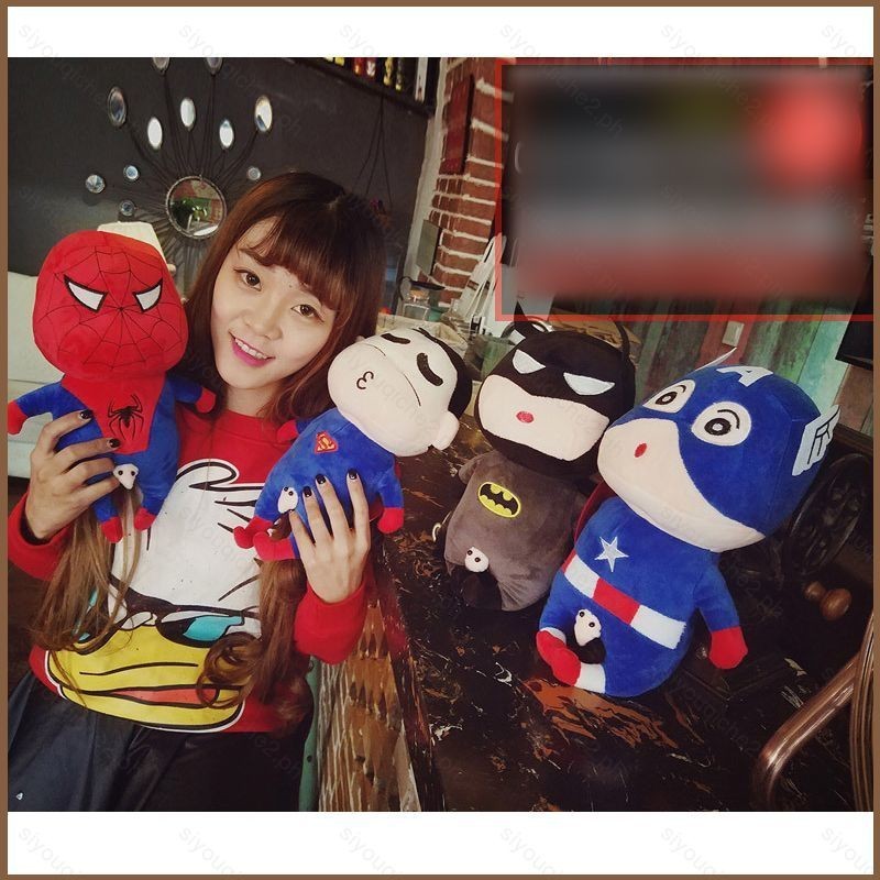 sy Cartoon Crayon Shin-chan Spider-Man Batman Superman Captain America ...