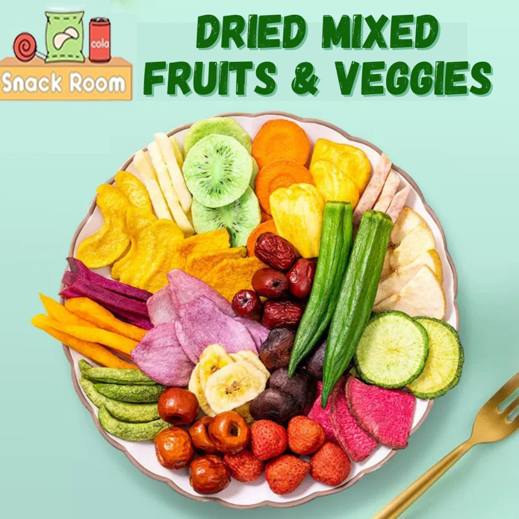 Mixed Dried fruits and vegetables crisp snacks mix healthy 10 types ...