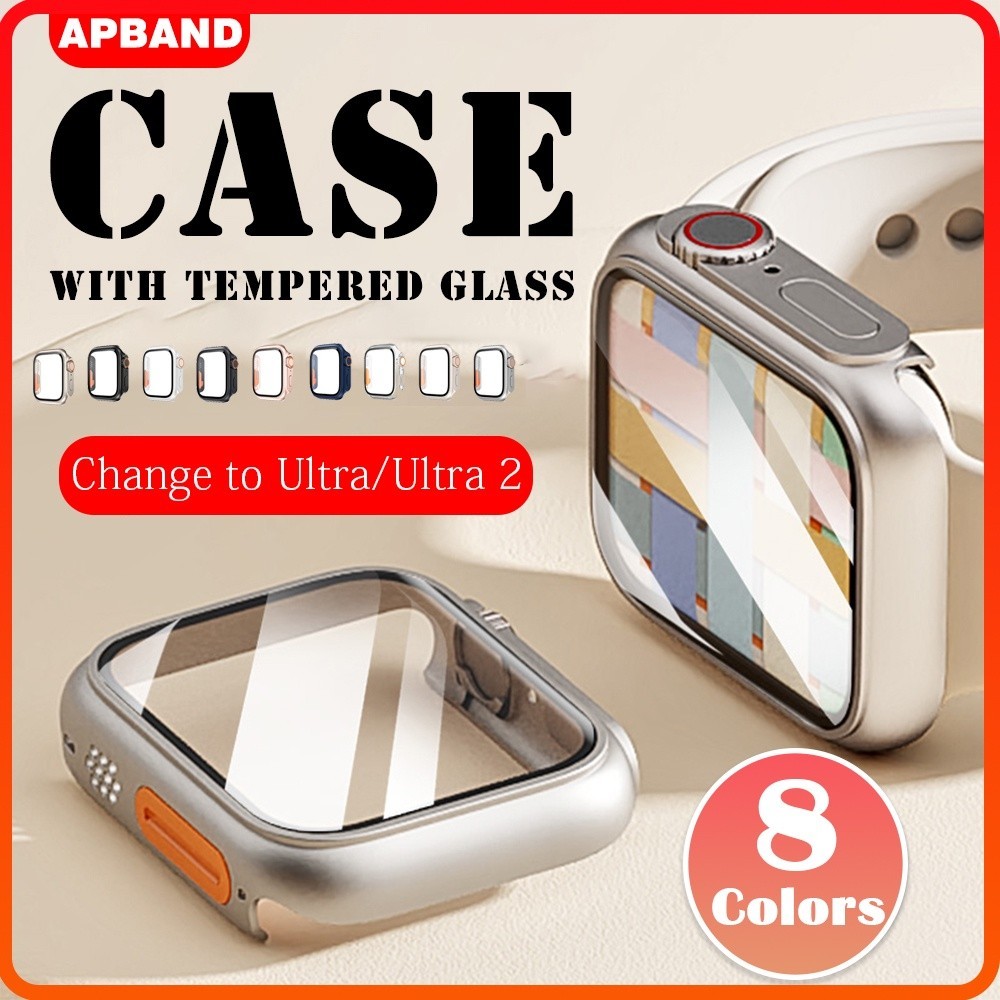 Hard Tempered Glass PC Case Cover for Apple Watch IWatch Series 10 9 8 ...