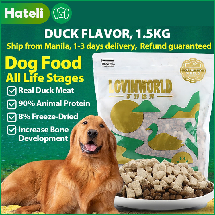 Hateli Dog Dry Food High Protein Puppy Complete Pet Food for All Breeds ...