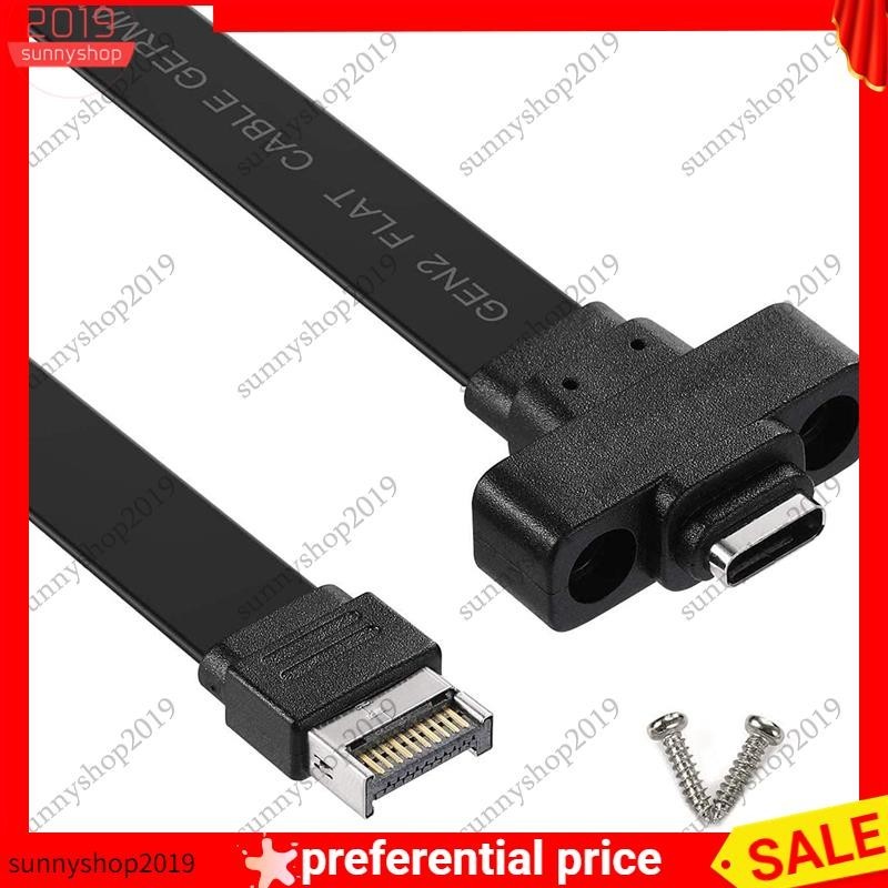 【sunnyshop2019】USB 3.1 Front Panel Type E to Type C Extension Cable ...
