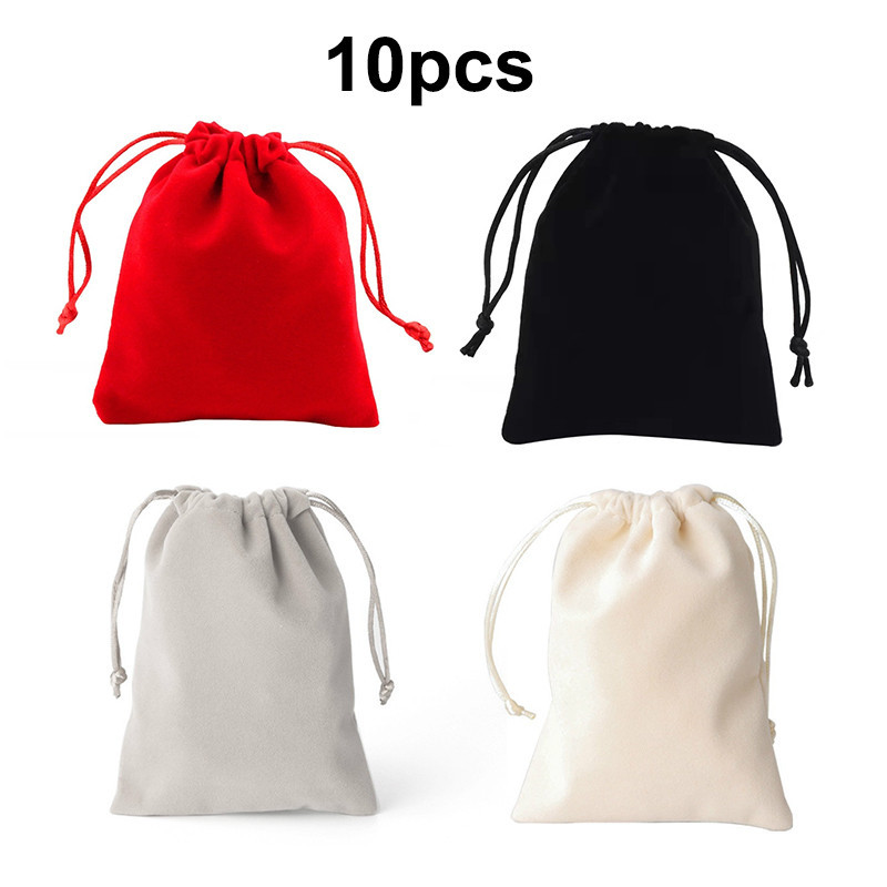 10/20pcs/lot 7x9cm Small Velvet Bags Drawstring Gift Bag Pouches ...