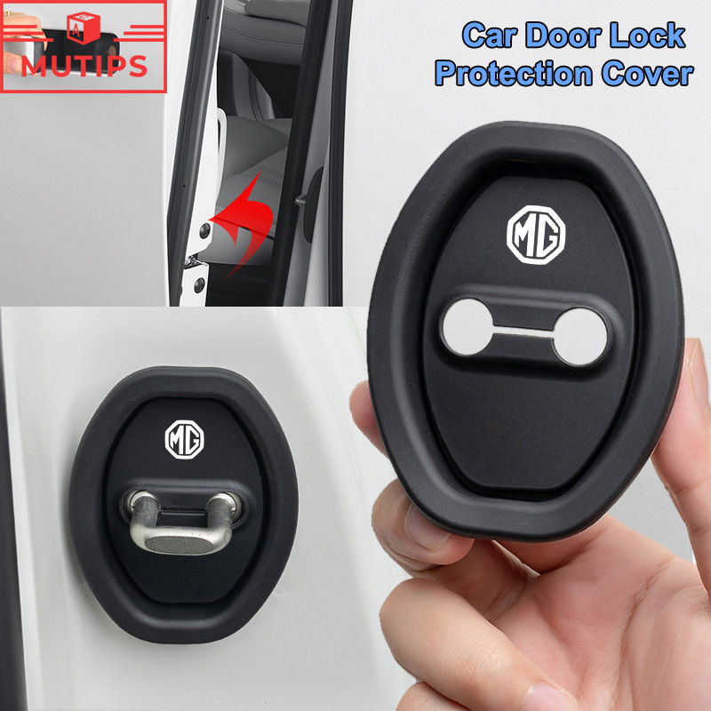 4Pcs/Set MG Car Silicone Door Lock Cover Car Shock Door Latch ...