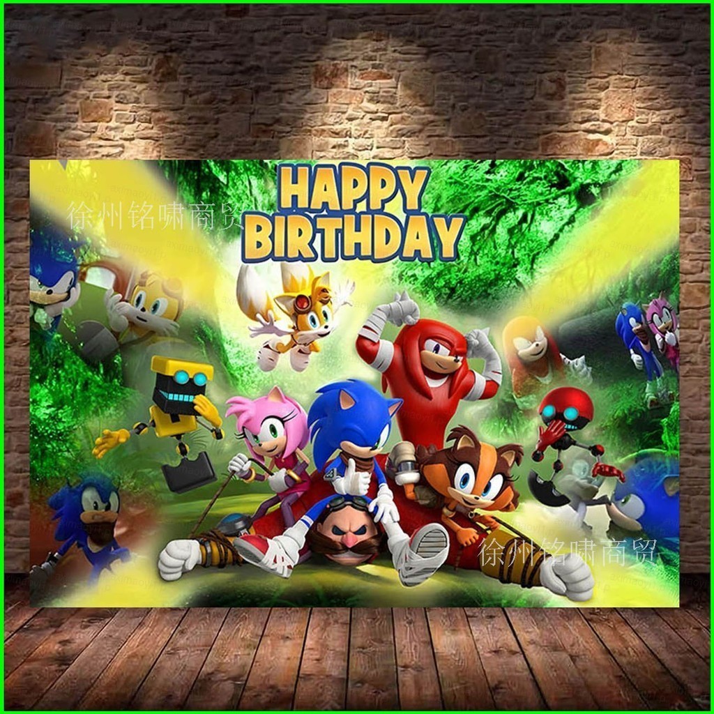 Ag1 Sonic the Hedgehog Theme Cartoon Animation Celebrate Party Photo ...