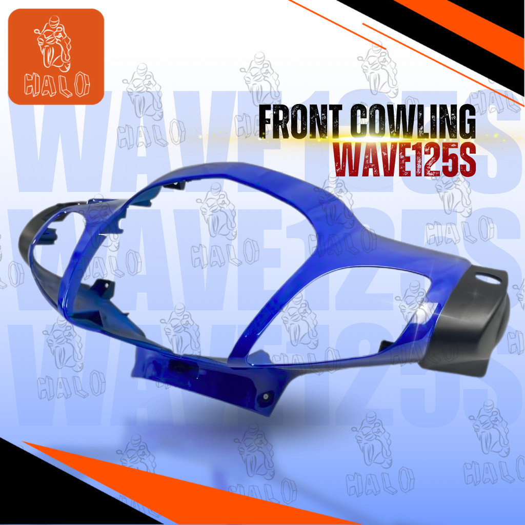 [HALO MOTOR] MOTORCYCLE FRONT COWLING FOR WAVE 125S | Shopee Philippines