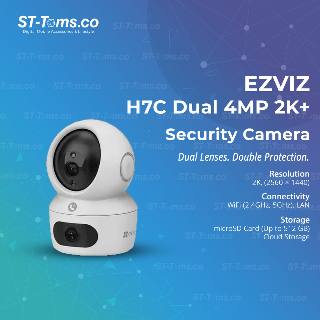 Ezviz H7c Dual 4MP 2K+ H7 C H 7C 4MP 2K Plus Dual-Lens Pan & Tilt Wi-Fi ...
