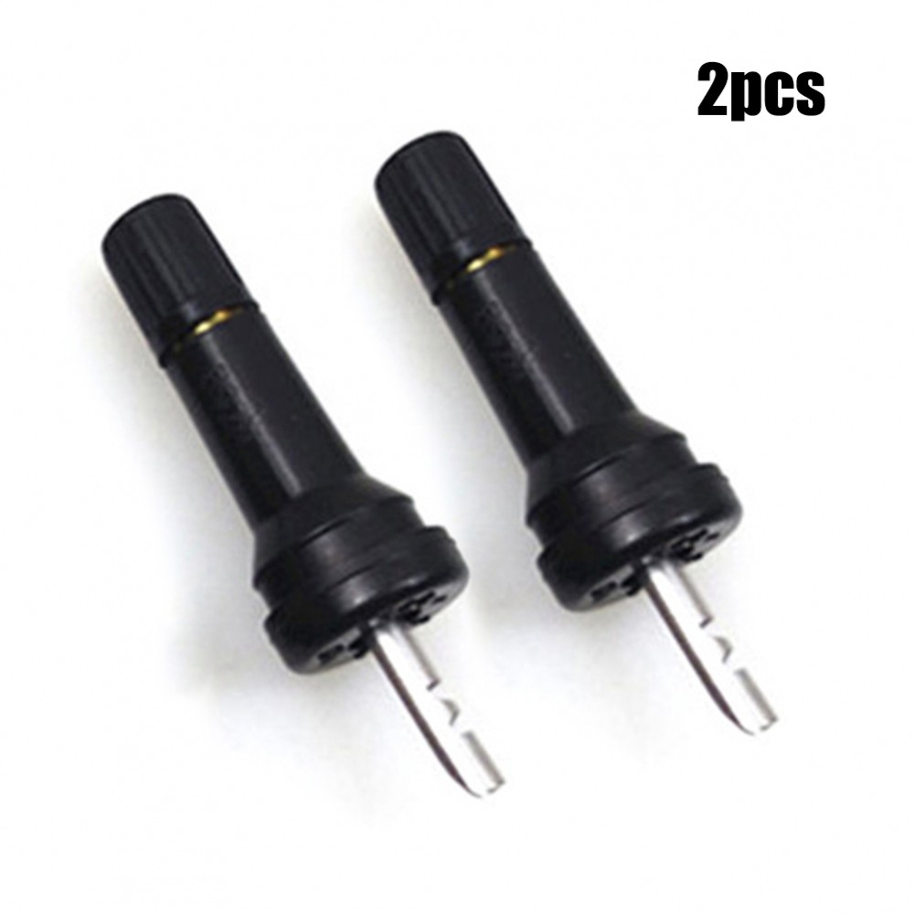 TPMS Tire Pressure Sensor Valve Stem Service Kit Snap In Style Set of 2 ...