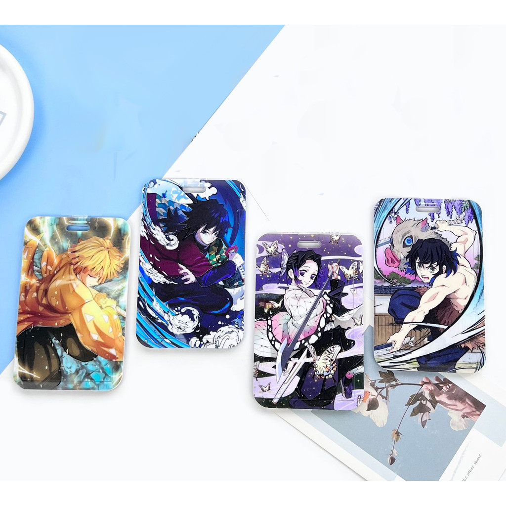Demon Slayer Name Tag Holders Access Card Casing Student ID Badge ...