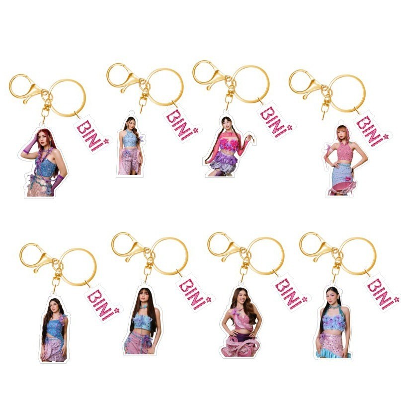 BINI Acrylic Key Chain CHERRY ON TOP Biniverse Transparent Keyring ...