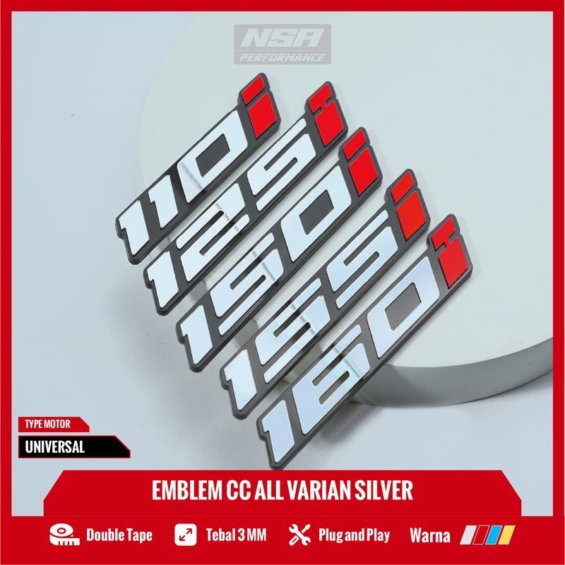 Nsa Large Cc Universal Motorcycle Emblem 2 Pcs Vario Beat Nmax Adv 110 ...