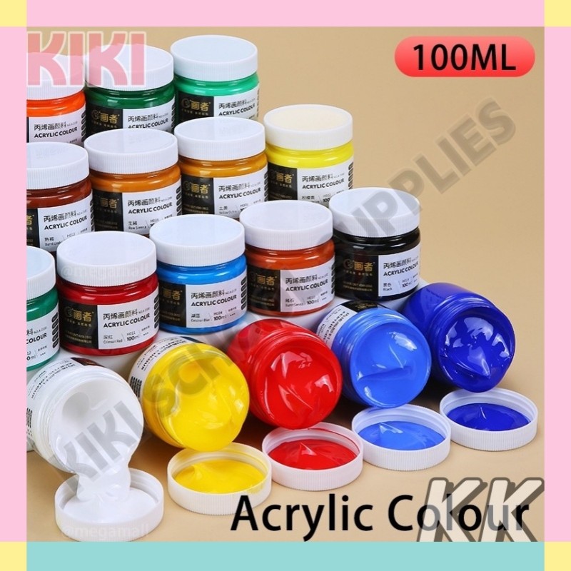 KK New 100ML Acrylic Paint Set Painting Textile Nail Fabric Glass ...