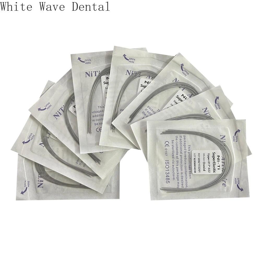 10Pcs/Pack Dental Ortontic Niti AchWire Super Elastic Round Rectangular ...