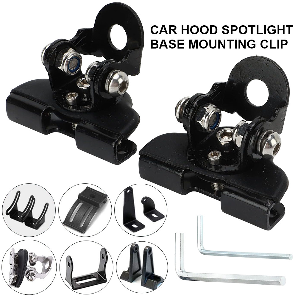 Rain 2Pcs Light Bar Mounting Bracket LED Stainless Steel Cars Auto Hood ...