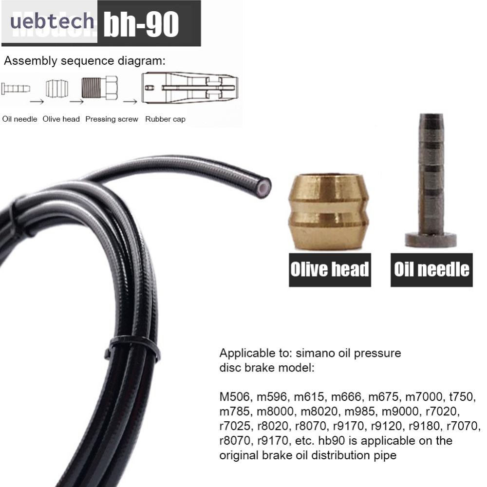 MTB Bike Hydraulic Disc Brake Hose Bicycle Oil Tube Pipe Olive Insert ...