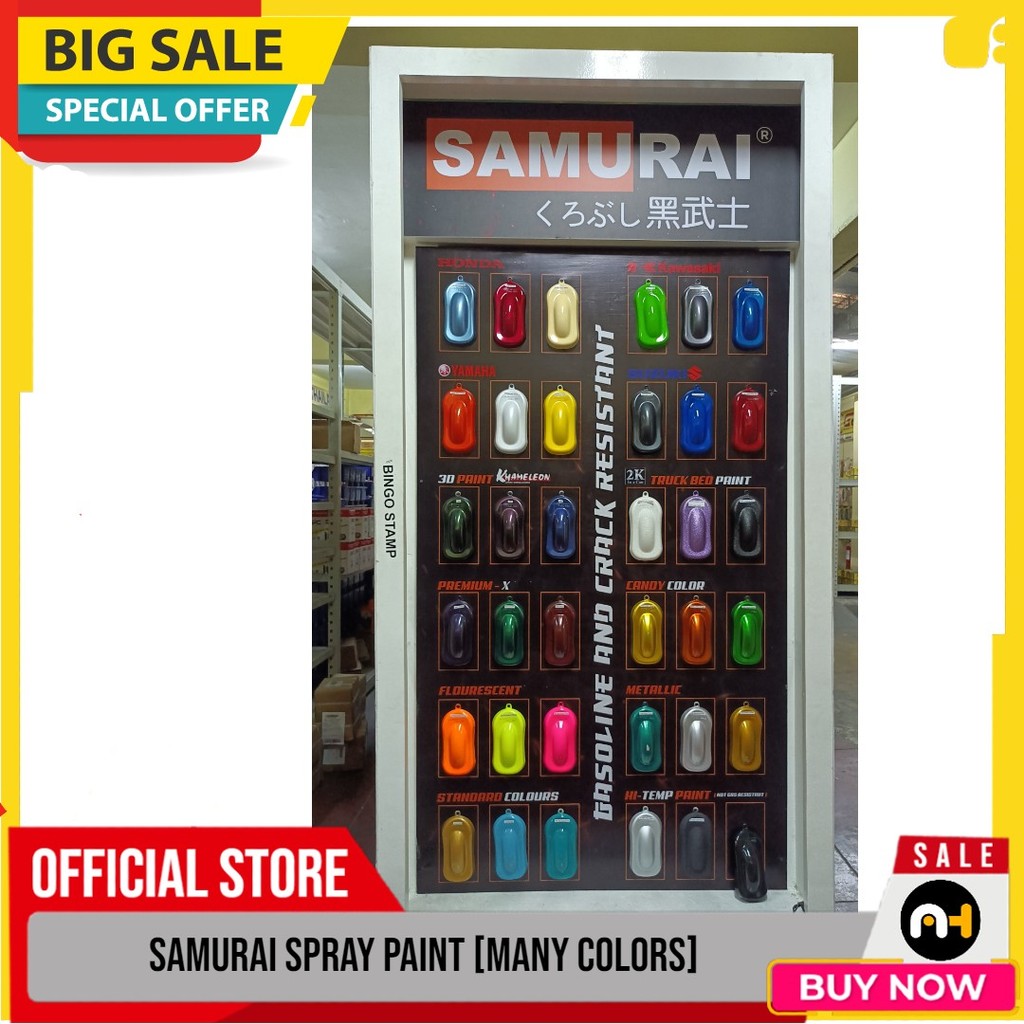 SAMURAI SPRAY PAINT Standard Colors | High Quality Performance ...