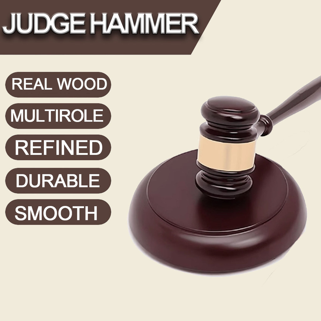 Wooden Judge's Gavel Solid wood judge legal trial approval hammer court ...