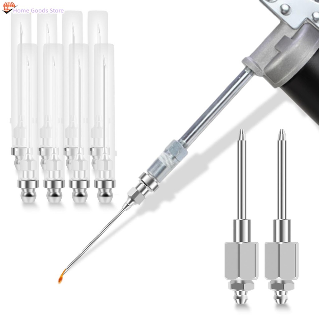 10Pcs Grease Injector Needle Kit Sturdy Carbon Steel Grease Needle ...