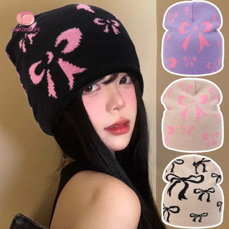 Korean Y2k Women Warm Kinit Hat - High Quality Comfort Personlity Hip ...