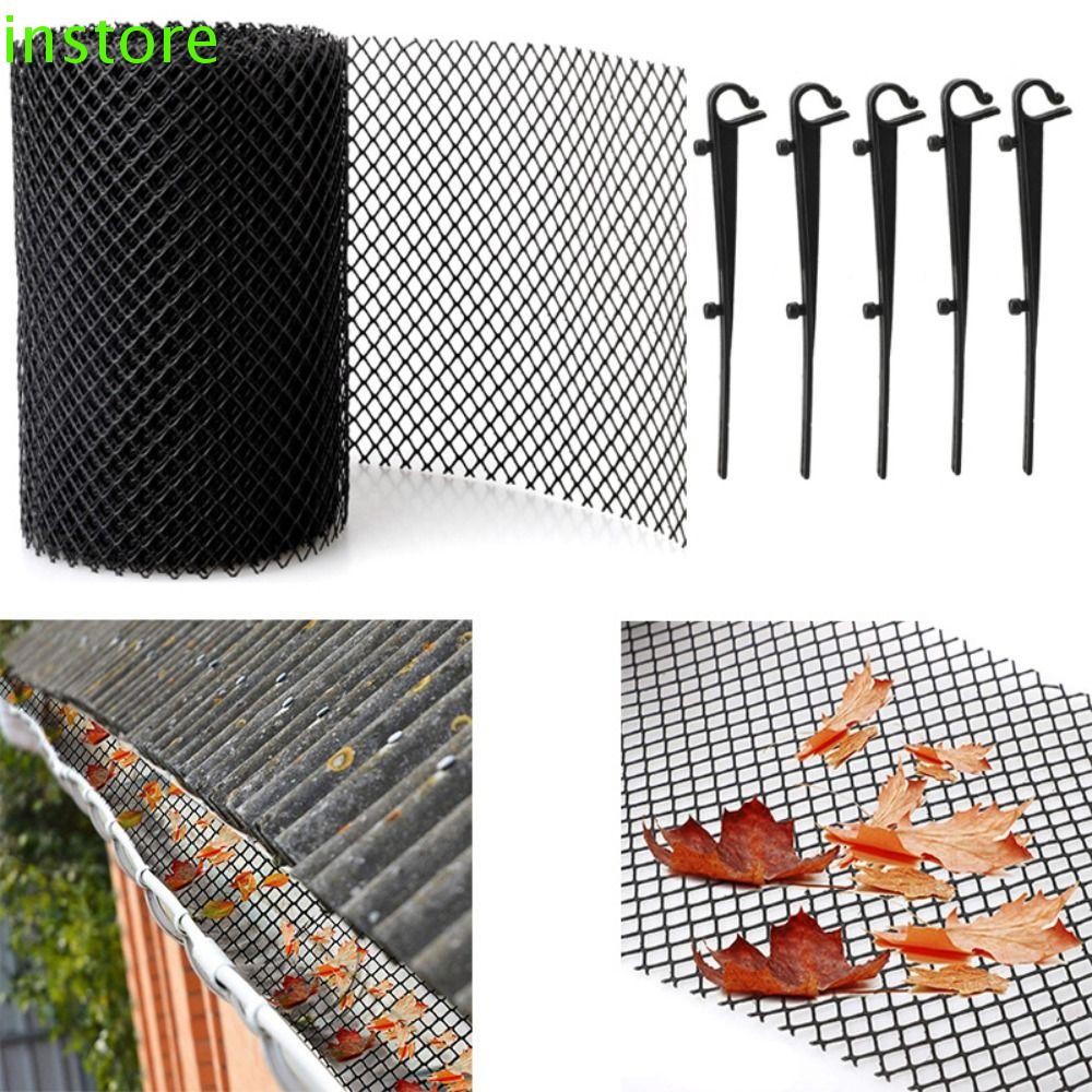INSTORE Gutter Mesh, Grid Prevent Blockages Gutter Screen, Easy To ...