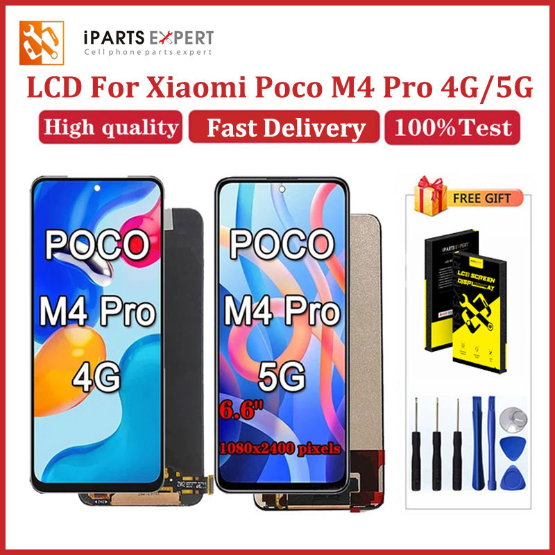 IPARTSEXPERT Original LCD For Xiaomi Poco M4 Pro 4G 2201117PI LCD Display Touch Screen Digitizer ...