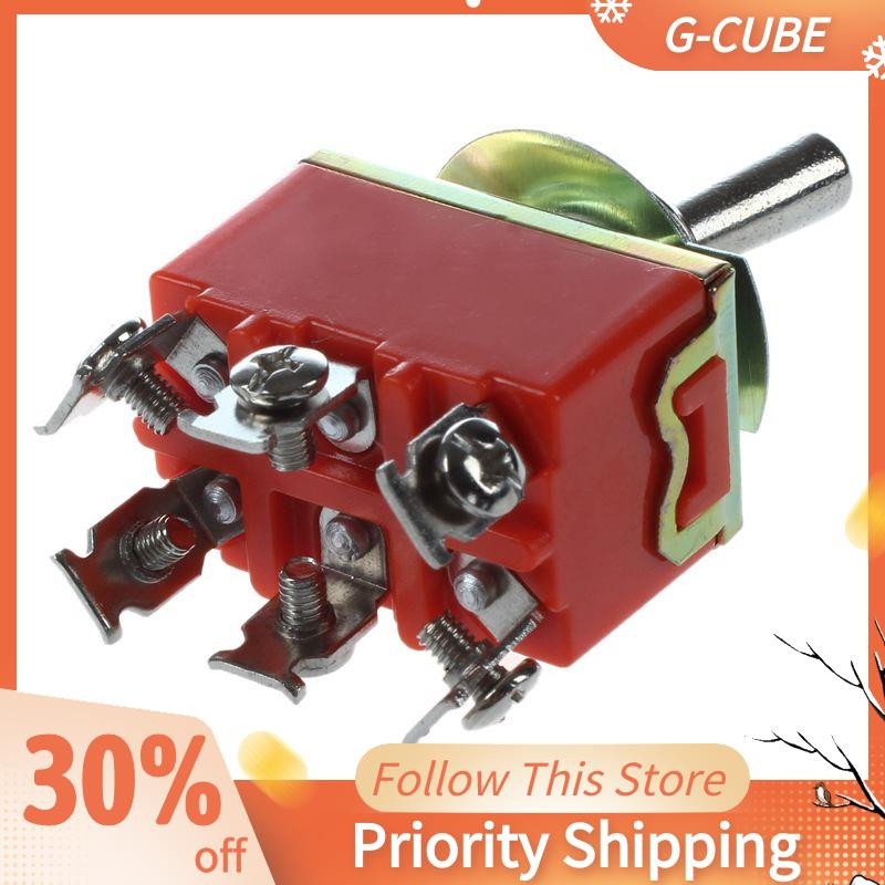 AC 250V 15A Latching 3 Way On-Off-On Single Pole Double Throw Toggle ...