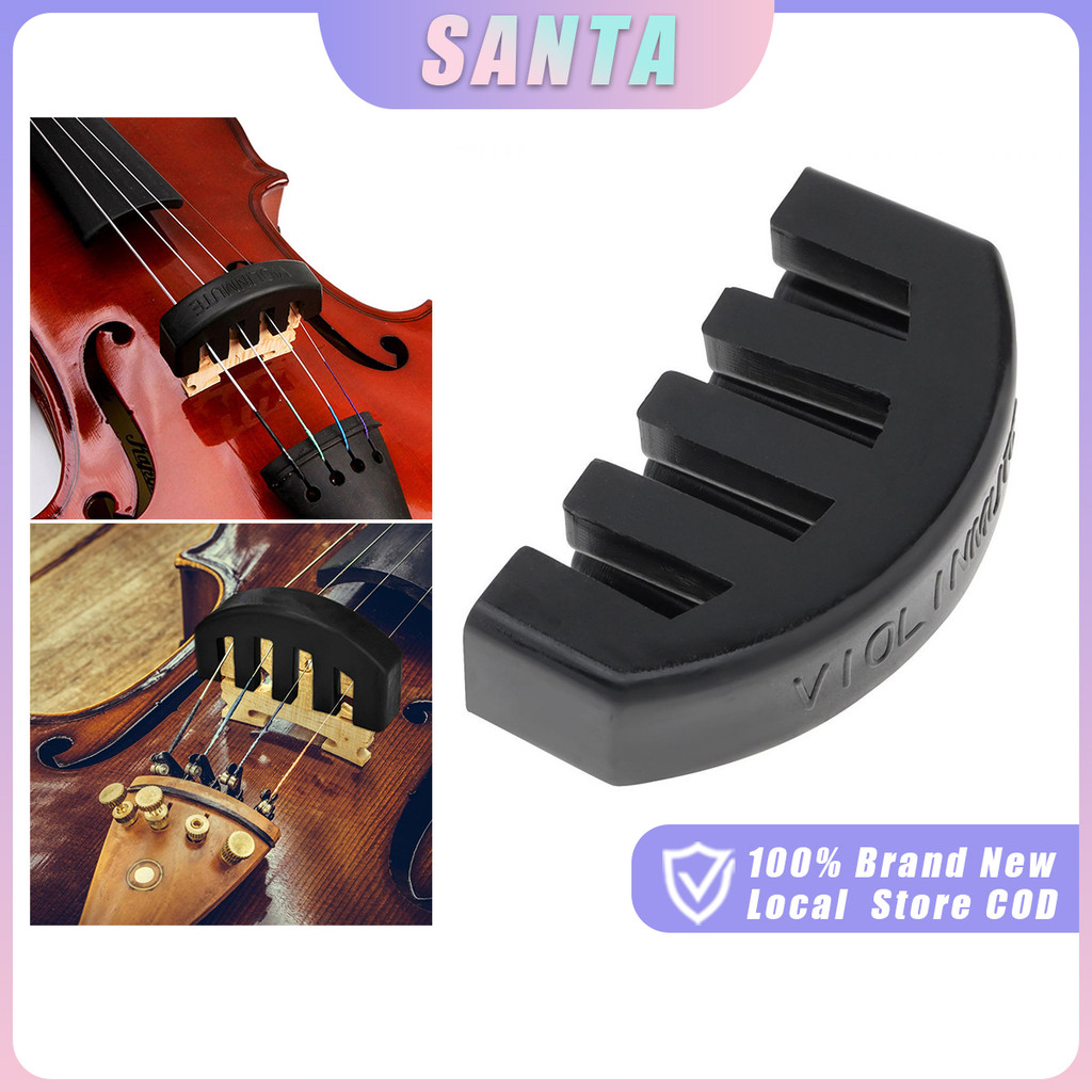 Rubber Violin Silencer 4/4 Violin Volume Control Elasticity Silencer ...