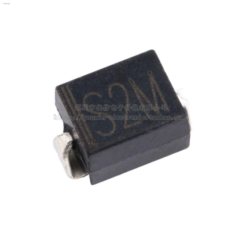 Pabrika☆SMD S2M diode standard recovery type 2A 1000V DO-214AA (10 ...