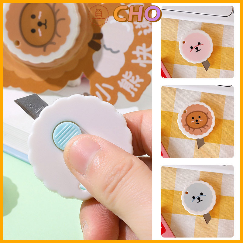 CHO⭐Bear Utility Cutter Cute Cartoon Mini Portable Unpacking Express ...